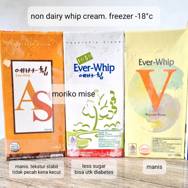 Jual everwhip non dairy whipping cream nabati / krimer ever whip cream ...