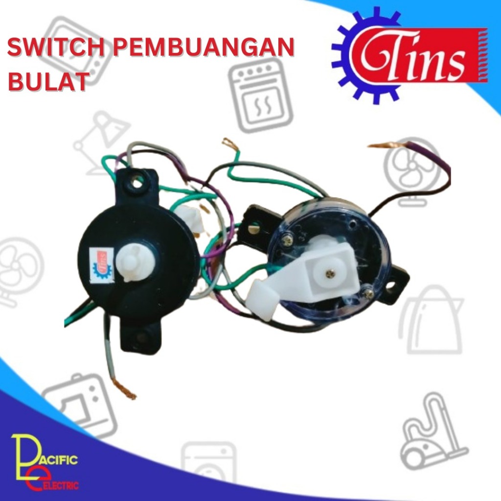 Jual SWITCH SELECTOR BULAT PEMBUANGAN MESIN CUCI DUA TABUNG KECIL ...