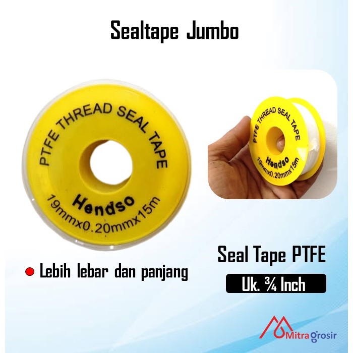 Jual Seal Tape Besar Jumbo 19 mm x 15 meter / Siltip Jumbo Sealtape ...