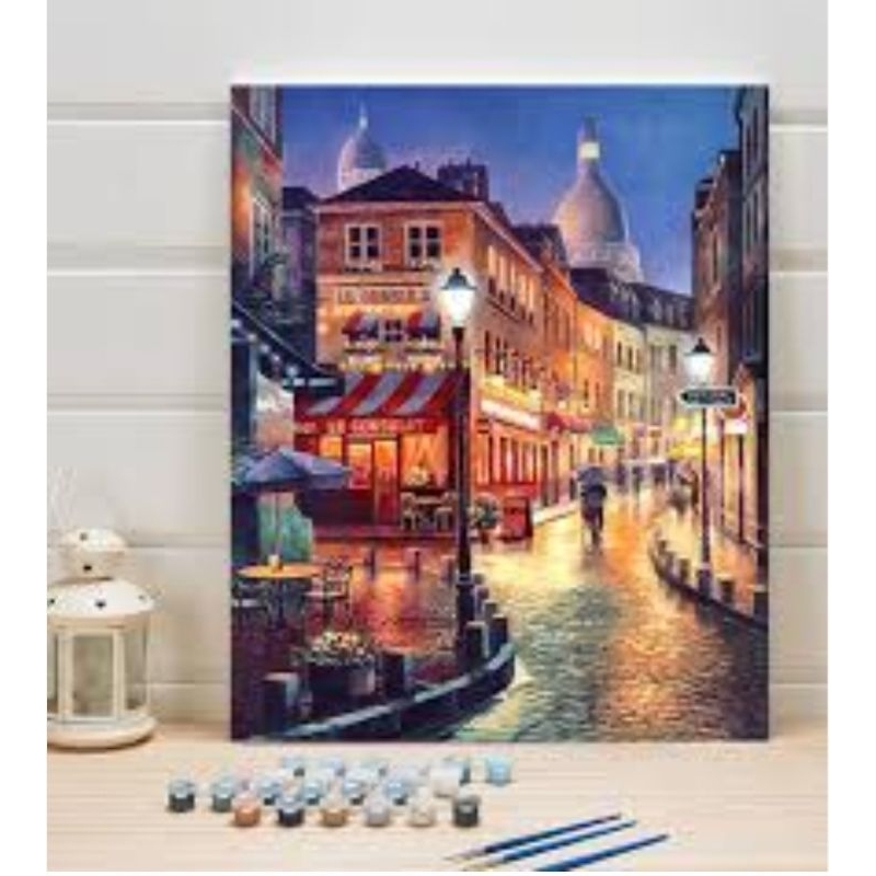 Jual DIY Paket Melukis 50x40cm Paint by number kit lukis painting by ...