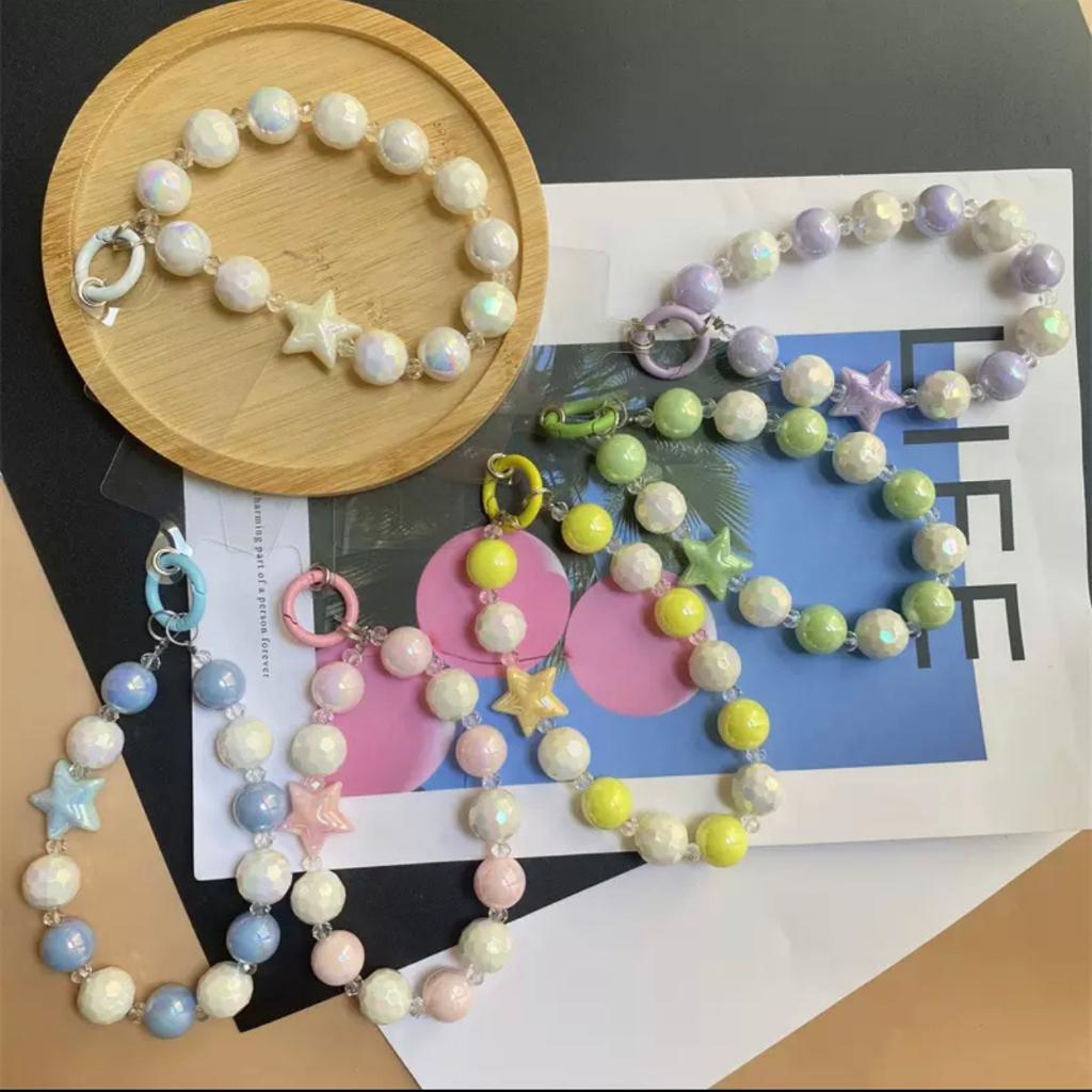 Jual Tali Rantai Manik-Manik Bintang Universal Tali HP Lanyard | Shopee ...