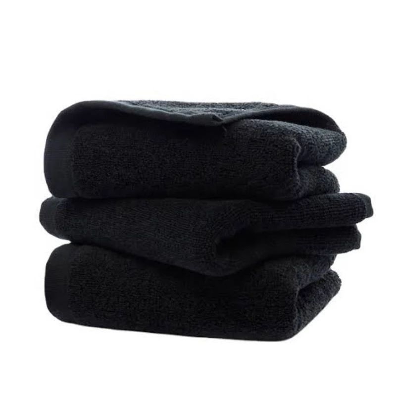 Jual Handuk Mandi Polos Hitam Size 70x140 - Handuk Murah - Handuk ...