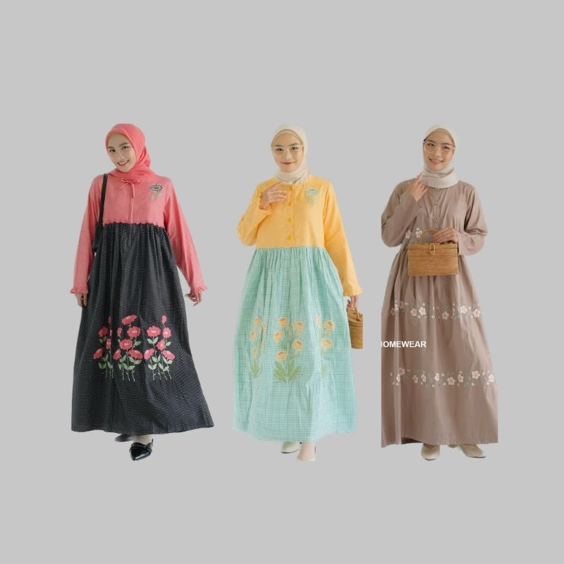 Jual ZAMA | Daster Panjang Model Hanbok Bordir Khas Malang Part 1 ...