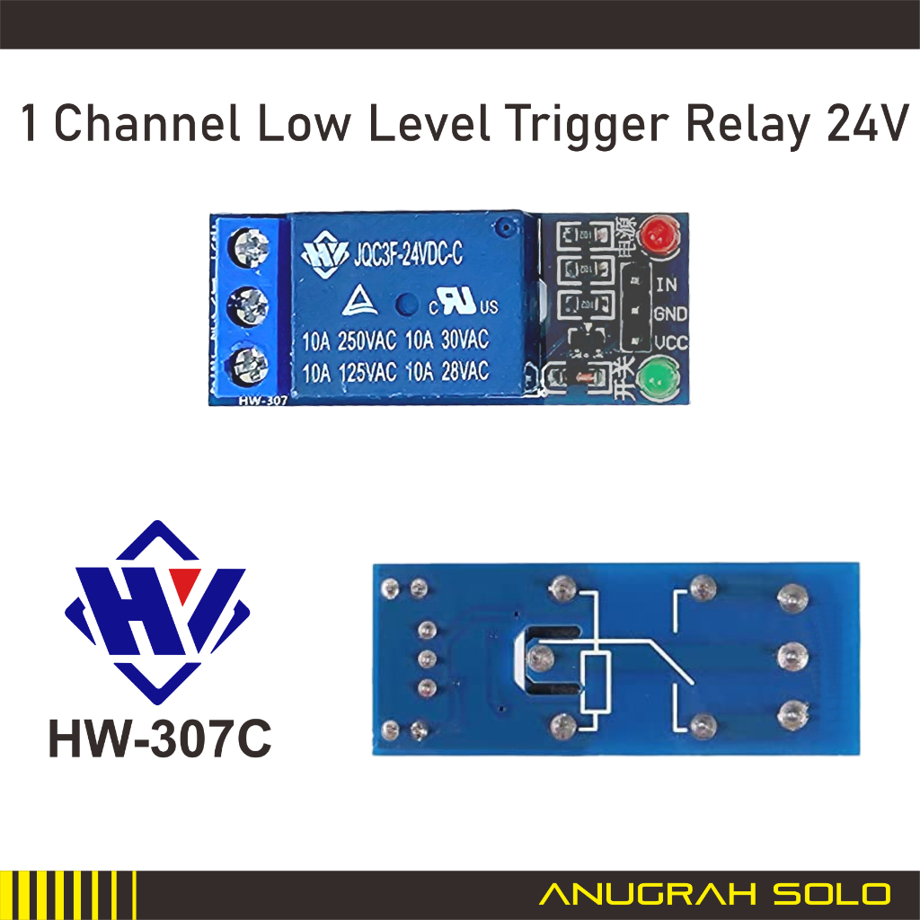 Jual Relay 24V 1 Channel Relay Module 24V Low Trigger Relay | Shopee ...