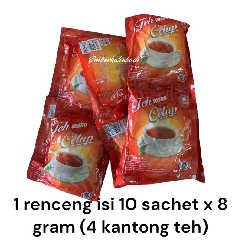 Jual Teh Celup Sosro Sachet exp date Januari 2027 1 renceng isi ...