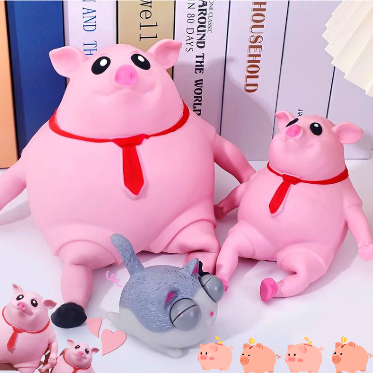 Jual Mainan Anti Stress/Squishy Babi Kawaii Pink Pigs/Antistress Mainan ...