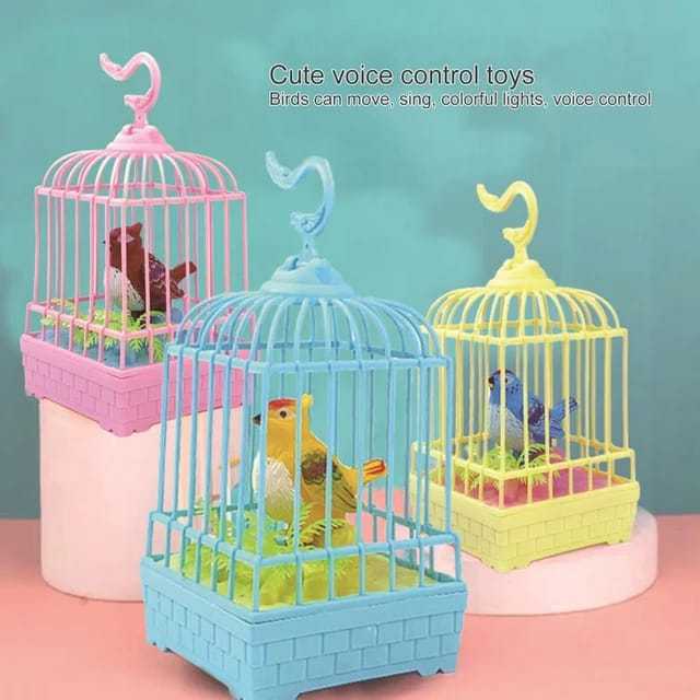 Jual Cute voice control TOYS Mainan Burung Sangkar / sangkar Burung ...