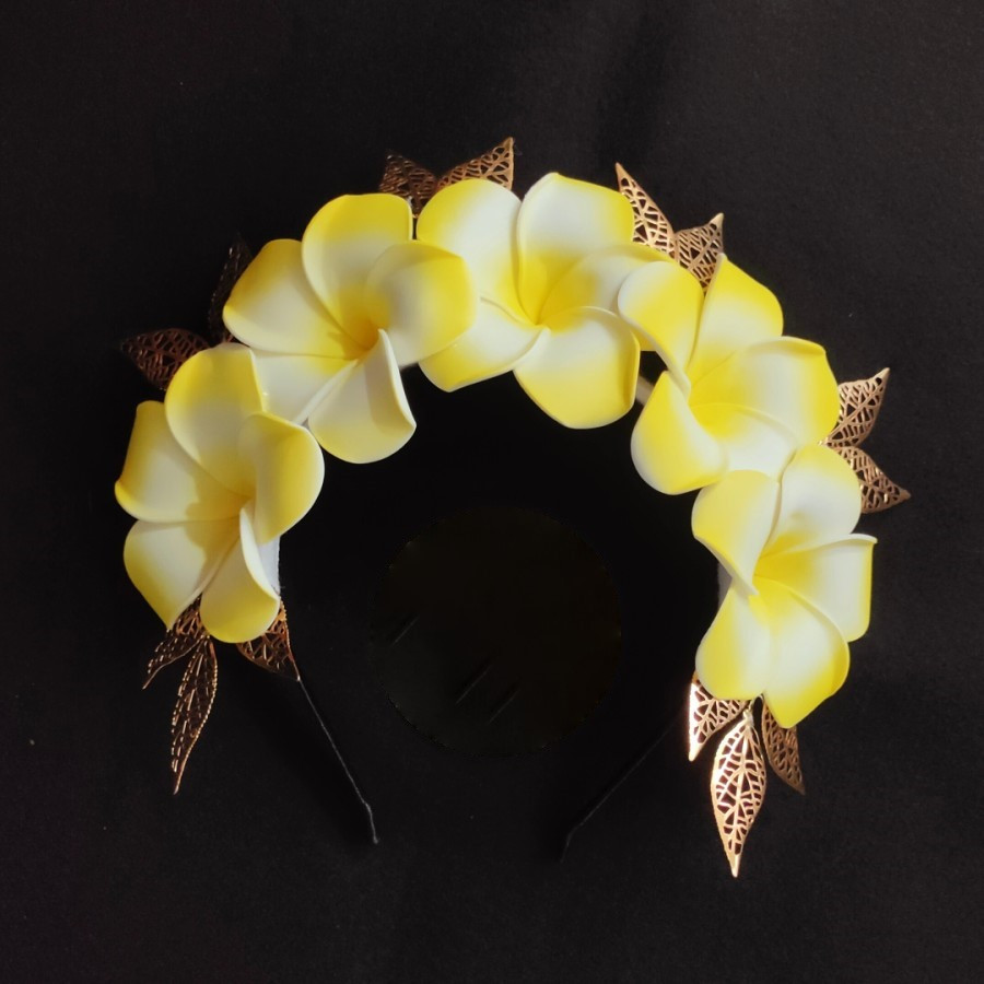 Jual Bando karnaval tari adat Bali hiasan bunga Kamboja emas headband ...