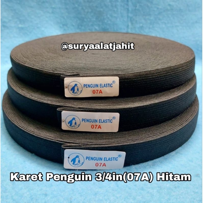 Jual Karet Penguin (07A) 3/4in/1.8cm hitam @28y =Rp.18.300/1pcs | Shopee Indonesia