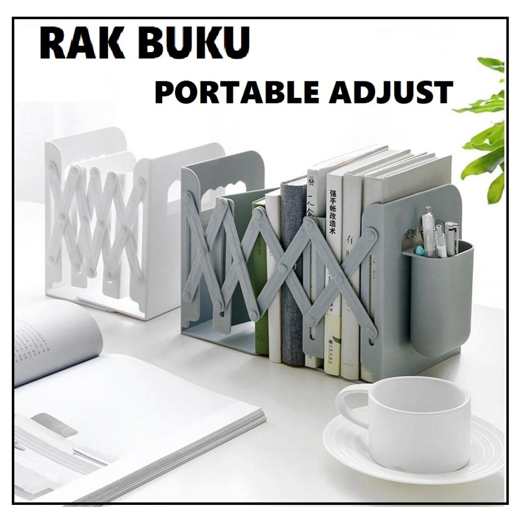 Jual PERALATAN KANTOR / sekat rack Tempat Pembatas Buku Rak Buku Lipat ...