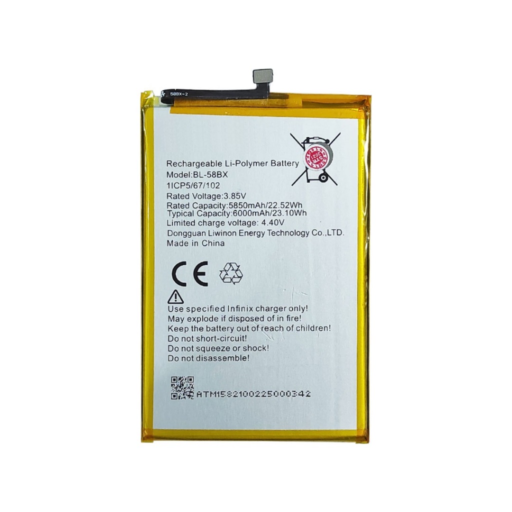 Jual BATERAI INFI BL58BX / X601 HOT 9 PLAY / HOT 10 PLAY / HOT 10S ...