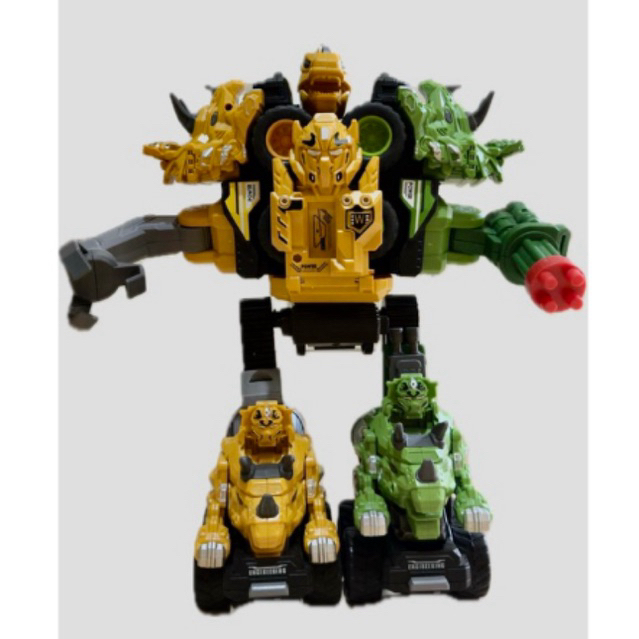 Jual MINISO Mainan anak Transformer 5in1 Pull back Dinosaurus Robot ...
