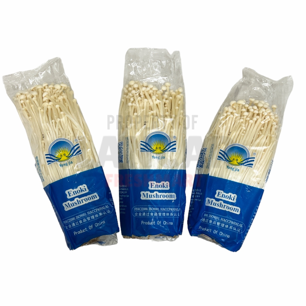 Jual YONG JIA ENOKI MUSHROOM 100GR / JAMUR ENOKI 100GR | Shopee Indonesia