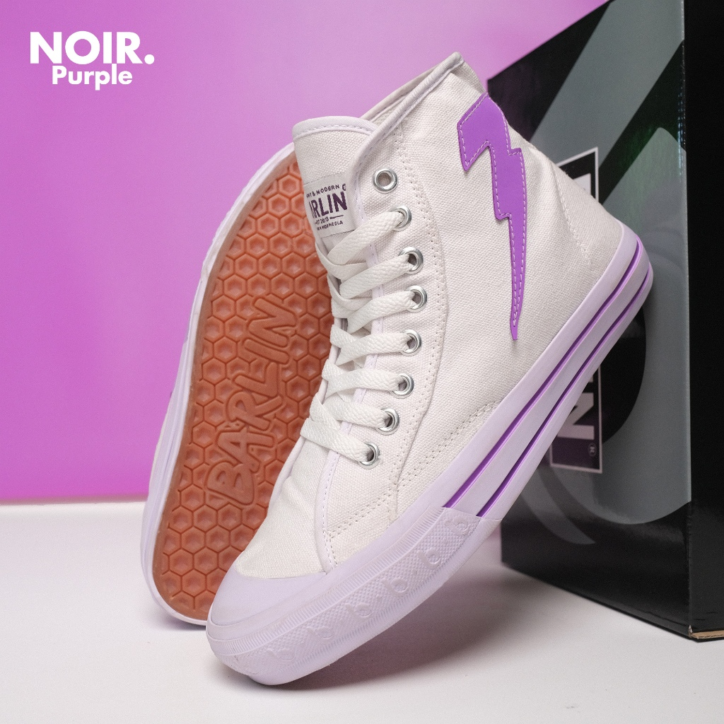 Jual BARLIN - Sepatu Sneakers Pria Wanita - Noir - High Purple | Shopee ...