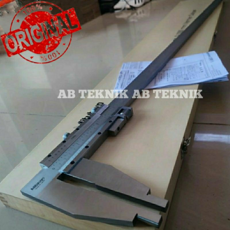 Jual Mitutoyo Panjang 1 Meter Vernier Caliper 40 inch - 0-1000 mm Sigmat jangka sorong manual ...