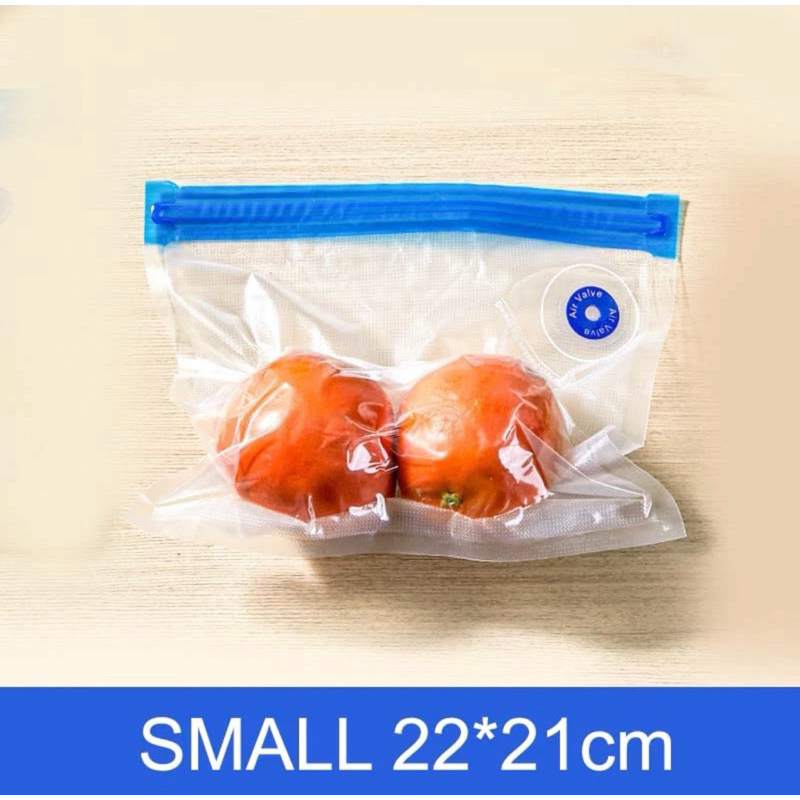 Jual PLASTIK VACUUM MAKANAN ZIP LOCK KOMPRESI FOOD GRADE AMAN KANTONG ...