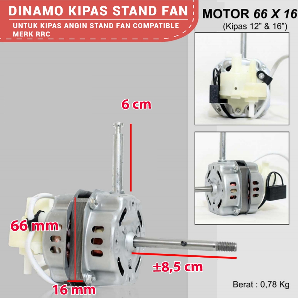 Jual Dinamo Kipas Angin RRC China / Fan Motor Sanex / Multi 12 - 16 ...