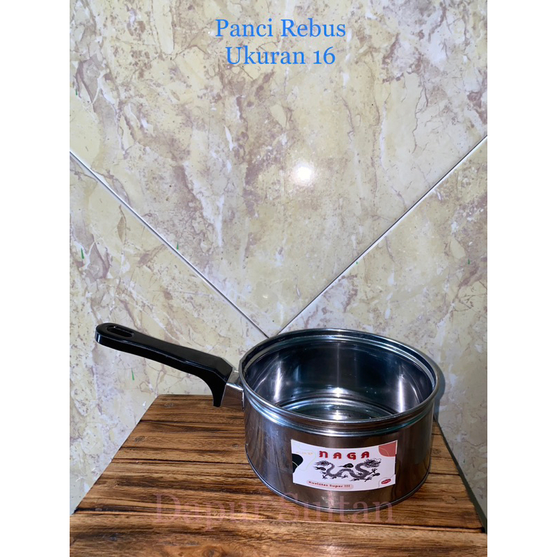Jual Panci Rebus Stainless Panci Mie Panci Gagang hitam ebonite Panci ...