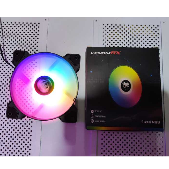 Jual VenomRX Fan Casing Gaming Fixed RGB Rhombus 12CM - Molex | Shopee ...