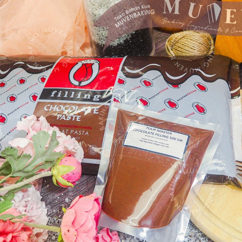 Jual Pasti Murah FILLING TULIP DARK CHOCOLATE 500GR (MASTERFILLING ...
