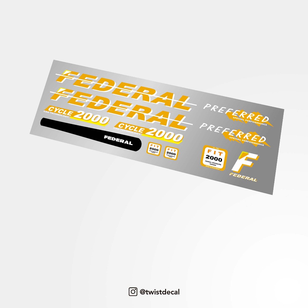 Jual STIKER FEDERAL PREFERRED | Shopee Indonesia