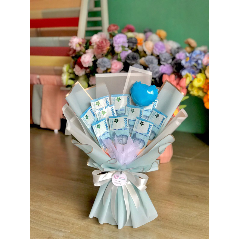 Jual money bouquet kado wisuda kado ulangtahun | Shopee Indonesia
