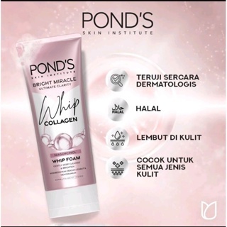 Jual PONDS Bright Miracle Whip Collagen Whip Foam 100g | Shopee Indonesia