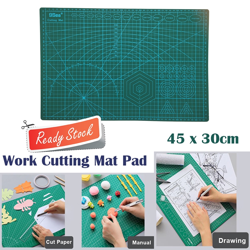 Jual Board Papan Alas Cutter Work Cutting Mat Pad A3 45 x 30cm Dua Sisi ...