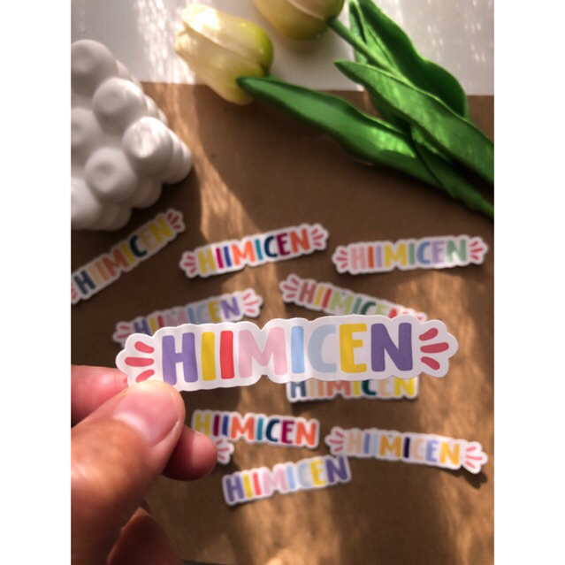 Jual [Free sticker pack]Stiker Label Nama Series - Custom sticker nama ...