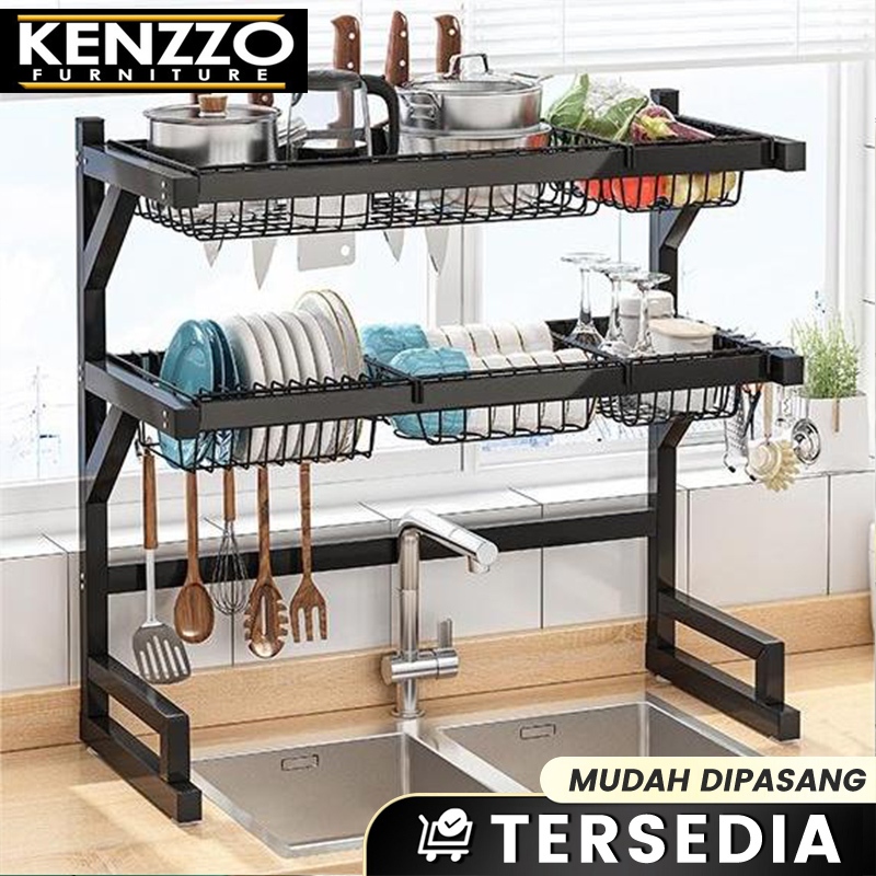 Jual KENZZO Rak Piring Wastafel /Rak Cuci Piring/Rak Serbaguna atas ...