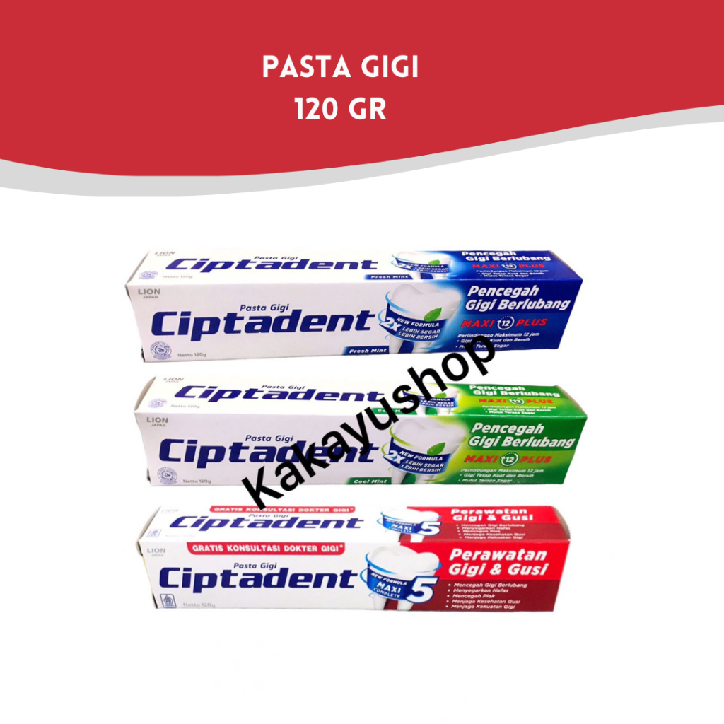 Jual CIPTADENT 120gr - Pasta Gigi (Odol) | Shopee Indonesia