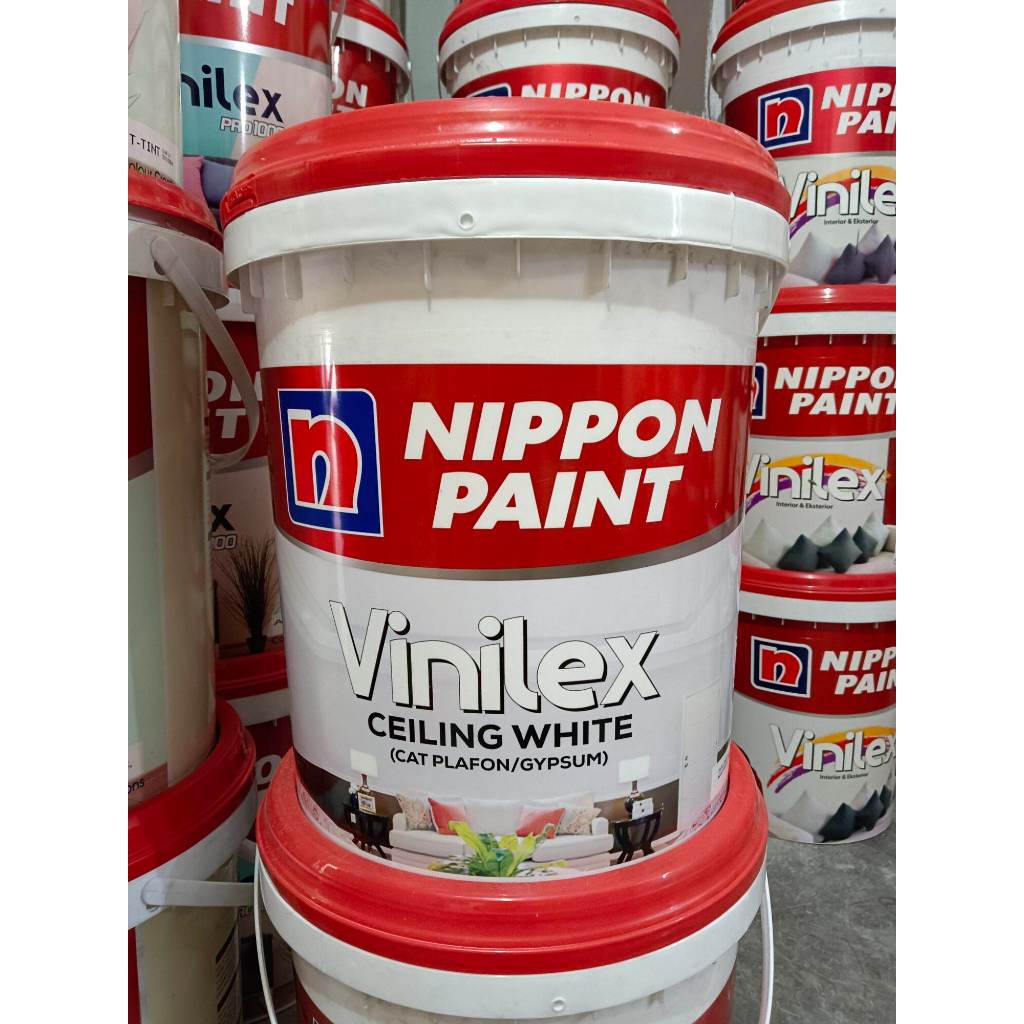 Jual Vinilex Ceiling White (Cat Plafon/Gypsum) 20KG PAIL | Shopee Indonesia