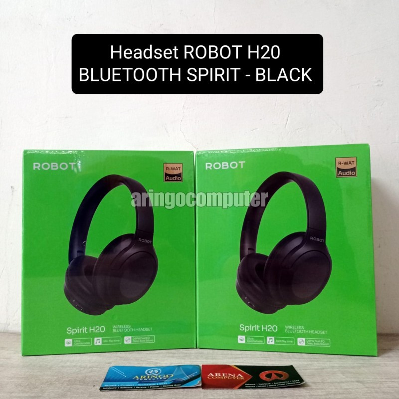 Jual Headset ROBOT H20 BLUETOOTH SPIRIT - BLACK | Shopee Indonesia