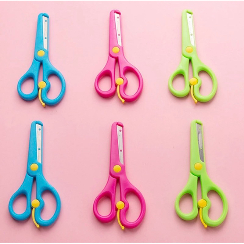 Jual Gunting Kecil Warna-Warni Potong Kertas Aman Untuk Balita DIY ...