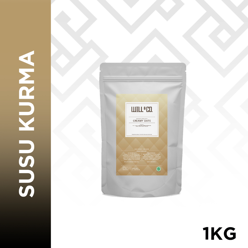 Jual Susu Kurma bubuk susu kurma Premium Will&Co Powder Creamy Date 1Kg ...