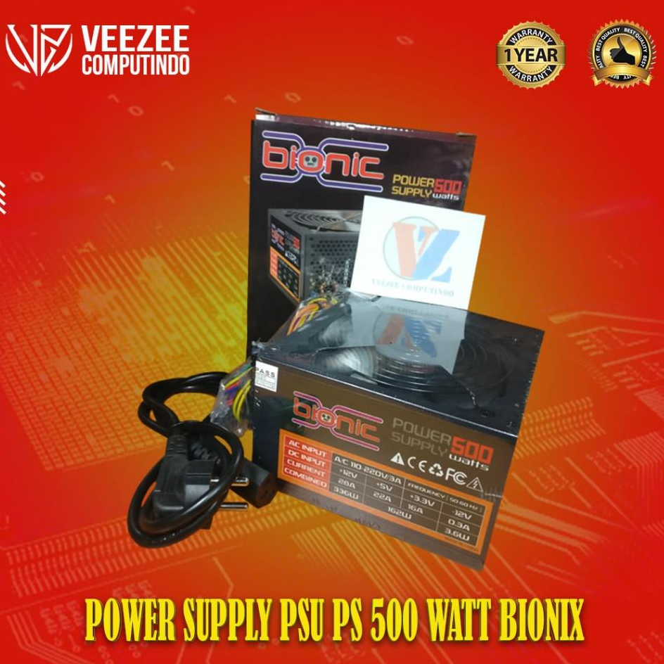 Jual Power Supply PSU magix bionic 500 watt super silent | Shopee Indonesia