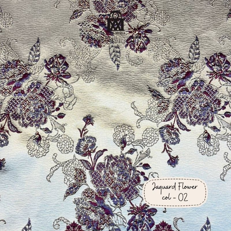 Jual Kain Jacquard Flowers 0,5 m | Shopee Indonesia