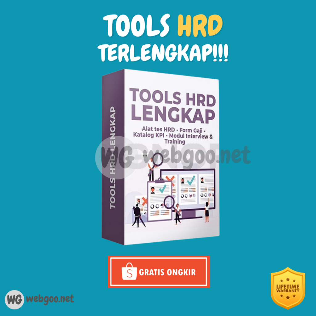 Jual Tools HRD Terlengkap | KPI+ SOP HRD + Form Tabel Gaji + Modul Interview | Shopee Indonesia