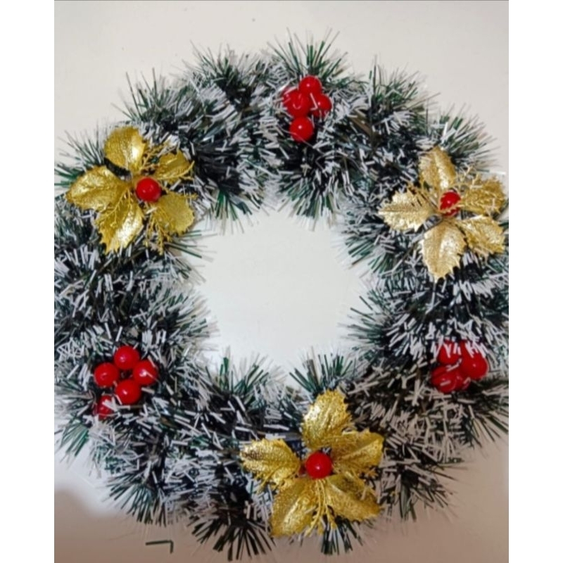 Jual Garland Natal Dekorasi Pintu 30 CM Ornamen Natal Garland Pintu ...