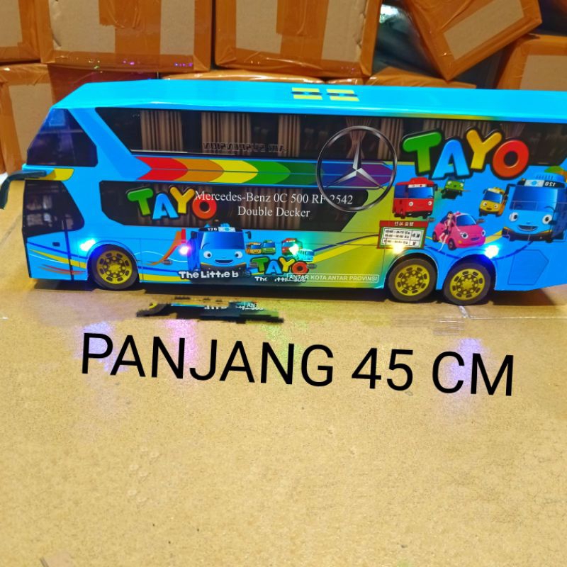 Jual Mainan Bus Telolet Basuri Remot Control Bisa Cas panjang 46 cm ...