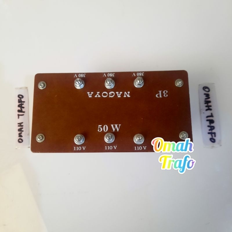Jual trafo step down 3phase isolasi 50 watt in 380 (rst) out 110 (rst ...