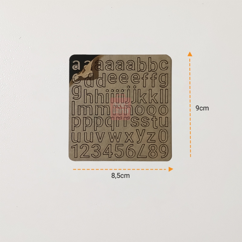 Jual Stiker Timbul Akrilik Abjad Angka Huruf Besar dan Kecil Scrapbook ...