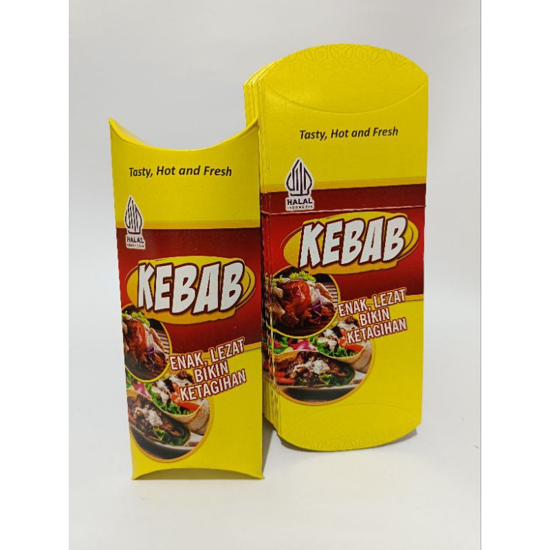 Jual Bungkus kebab mini / packaging kebab mini / box kebab mini ...