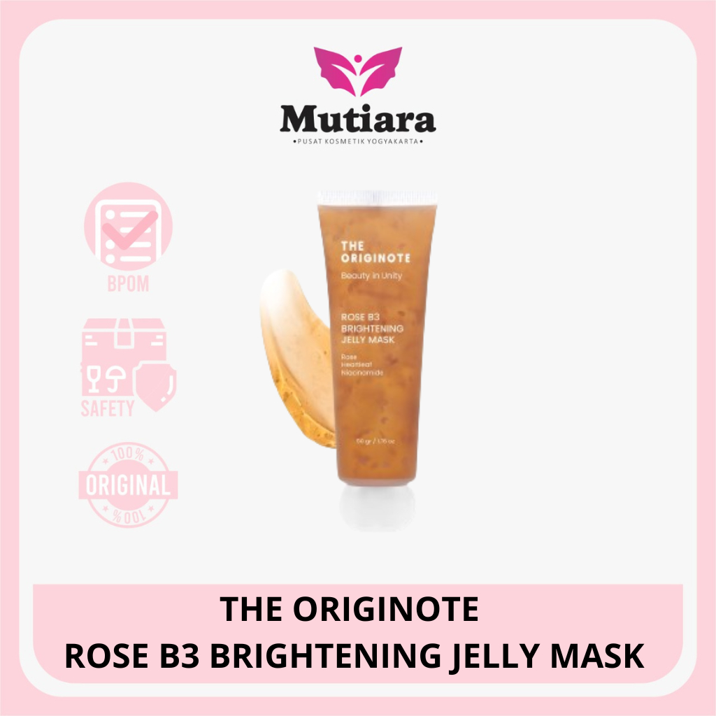 Jual THE ORIGINOTE ROSE B3 BRIGHTENING JELLY MASK | Shopee Indonesia