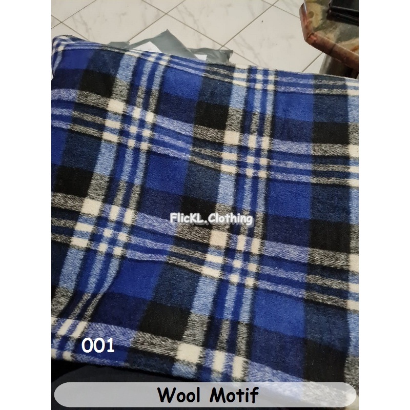 Jual Bahan Kain Wool Motif Katun Wool Berbulu Corak | Shopee Indonesia