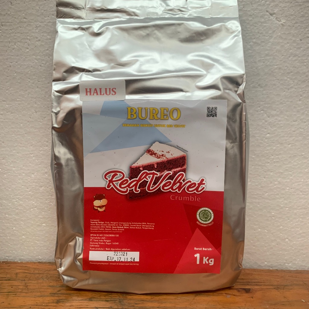 Jual BUREO (RED VELVET) CRUMBLE KASAR / HALUS 1 KG | Shopee Indonesia