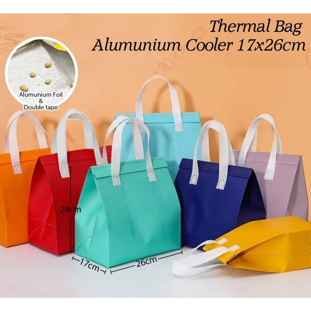 Jual Thermal Bag Alumunium Cooler| Tas Anti Air Tahan Panas dan Dingin ...