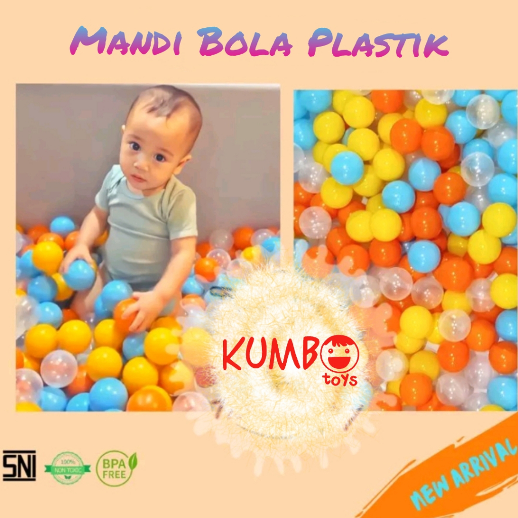 Jual Mainan Mandi Bola Anak Cipung Versi Tropical Pastel Bola Plastik ...