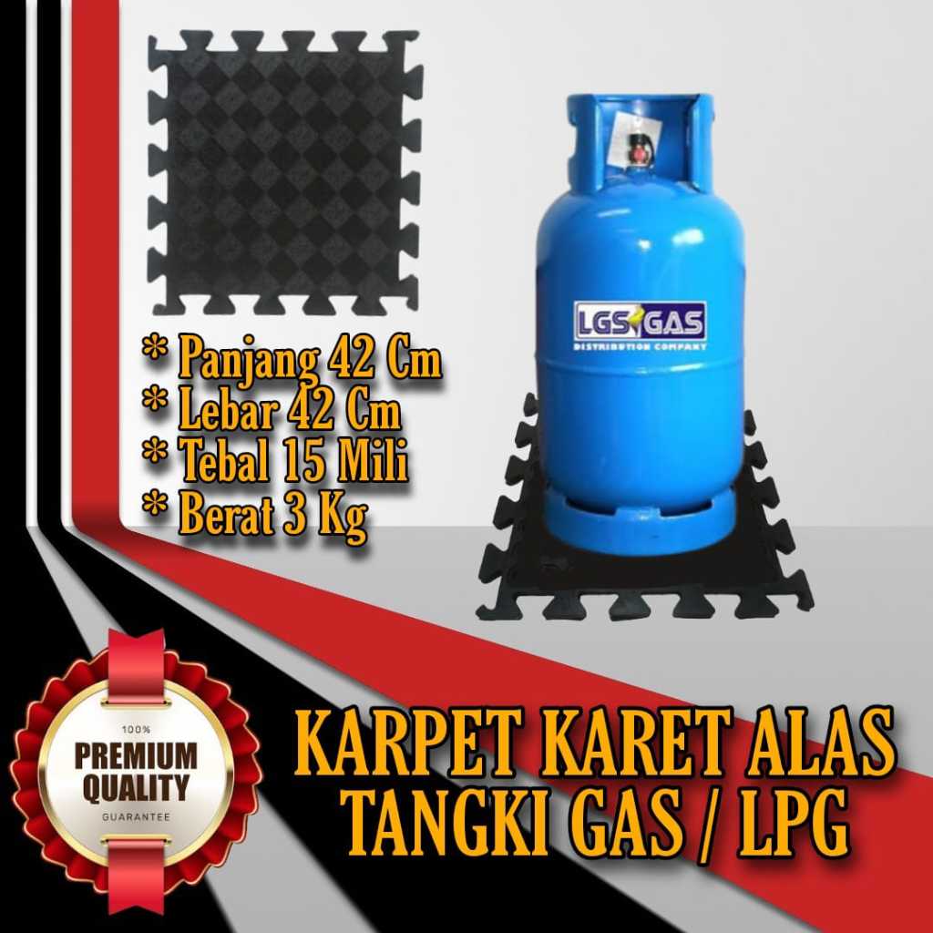 Jual KARPET KARET TATAKAN TABUNG GAS LPG UKURAN 42CM X 42CM MODEL ...