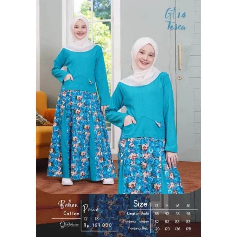 Jual GAMIS TEEN RAHNEM GT 14 TOSCA || COKELAT | Shopee Indonesia